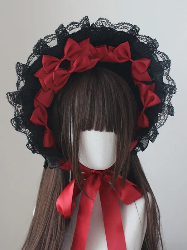 Diablo Kills Gothic Lolita Flat Bonnet Hat – Cosmoslay